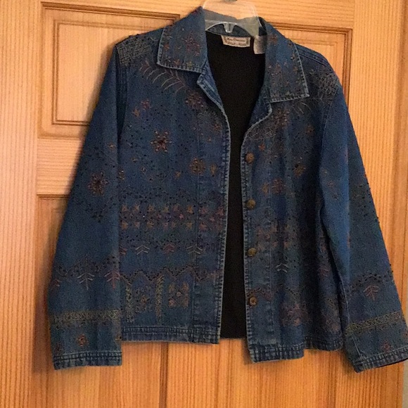 new directions | Jackets & Coats | New Direction Embroidered Jean ...